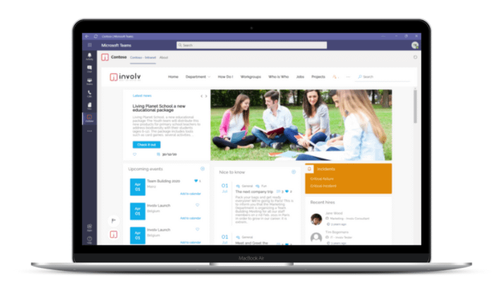 Best in class Teams intranet | Involv