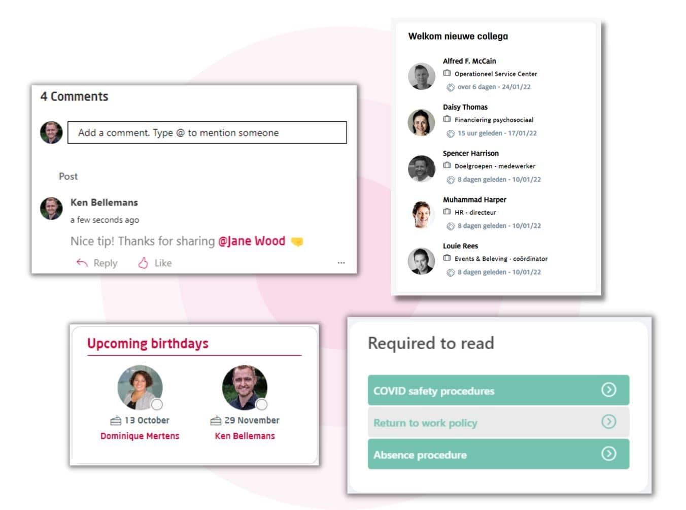 User-friendly intranet for banking and insurance